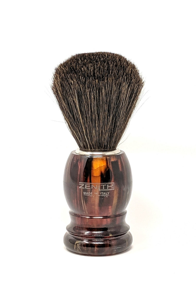Zenith Extra Soft Horse Brush. Small Plastic Tortoise Handle. Made In ...
