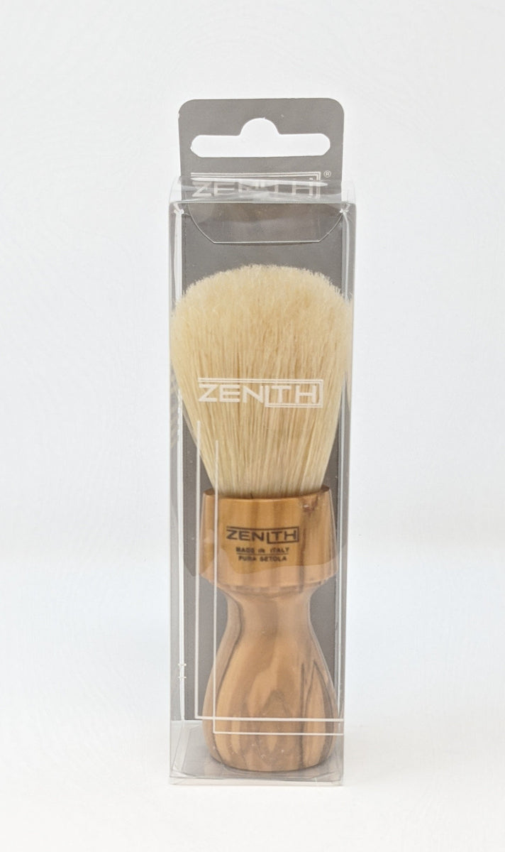 Olive Wood Long Handle Big Boar Brush By Zenith 27.5 x 57mm B25 – The ...